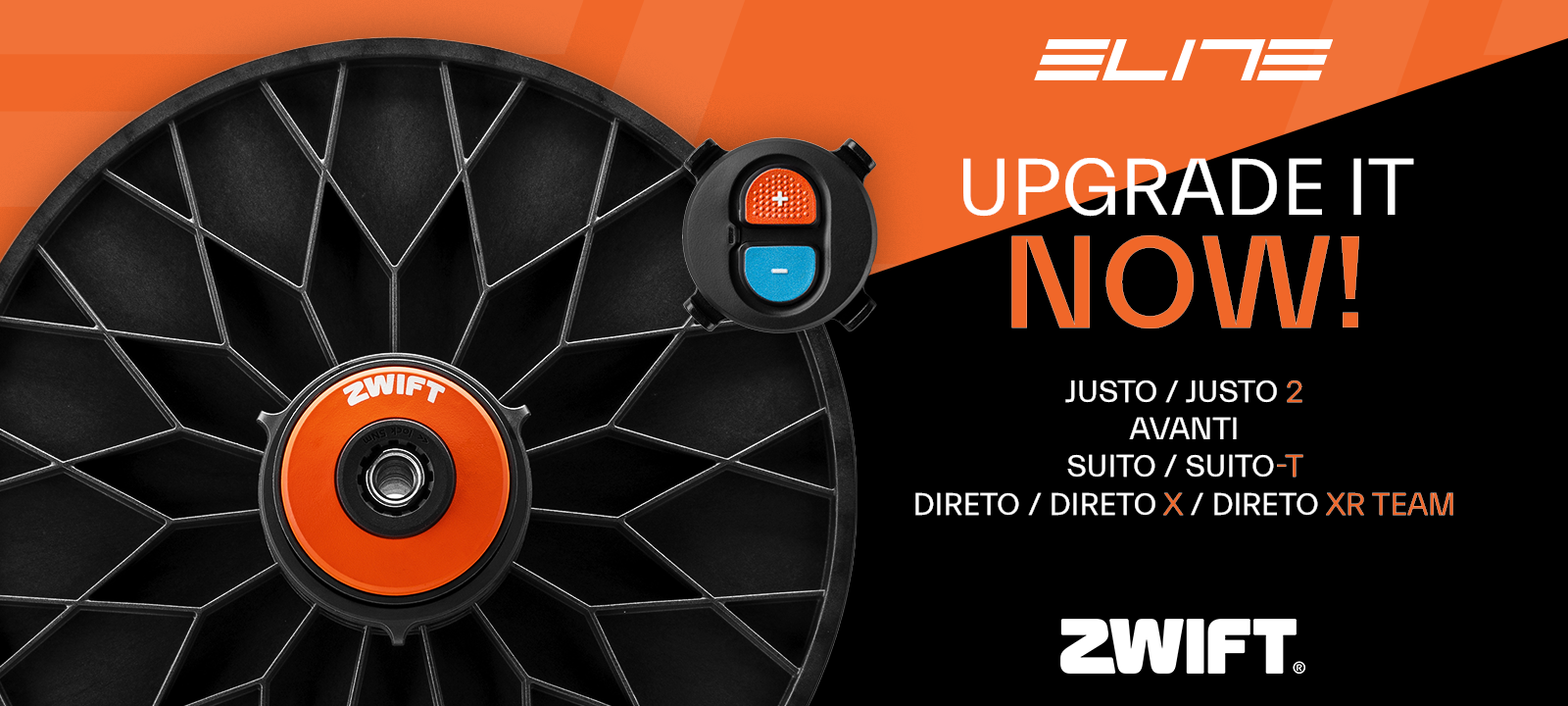 De plus en plus de home trainers Elite parlent Zwift Cog et Click